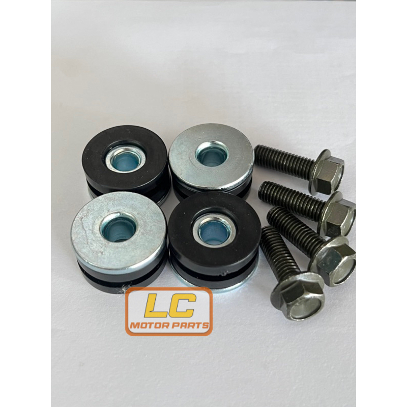 WAVE125 / WAVE125-S / CLASS / GT128 STEP BAR RUBBER SET getah bush skru ...