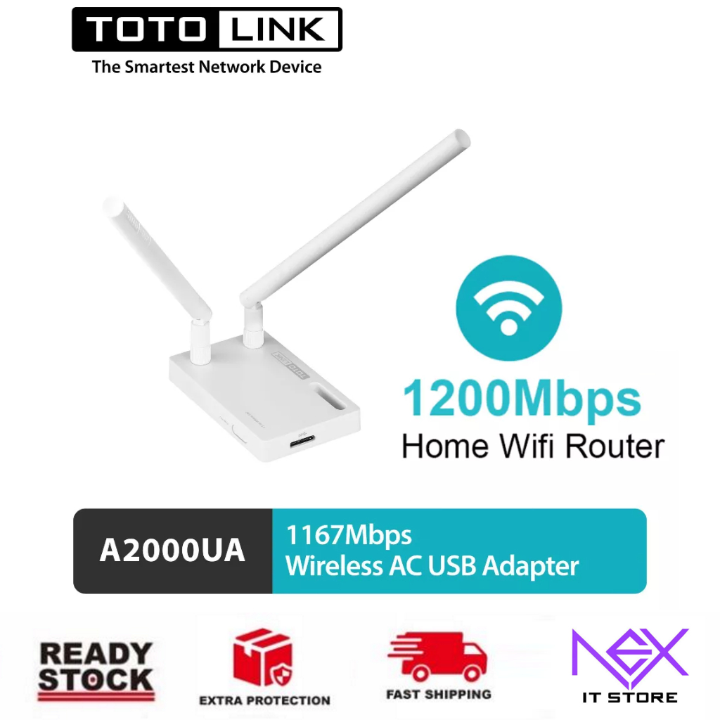 Totolink A2000UA Wireless AC USB adapter 5GHz 1167Mbps | Shopee Malaysia