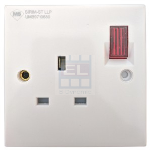 UMS 13A Switch Socket Outlet with Neon Rocker 1213A-N | Shopee Malaysia