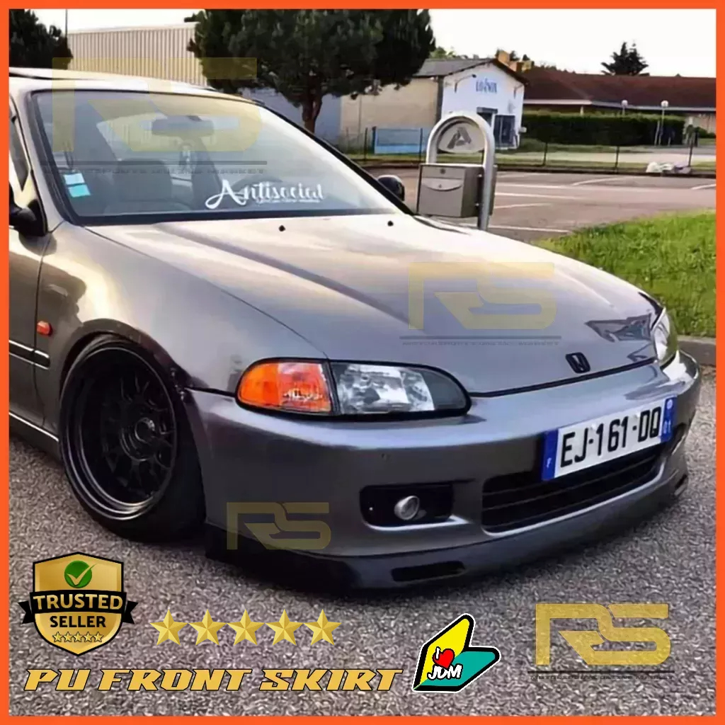 🏁READY STOCK🏁 JDM Honda Civic EG BYS SR3 PU Front Skirt / Getah / EG6 EG9 SR4 EJ1 EJ2 | Shopee ...