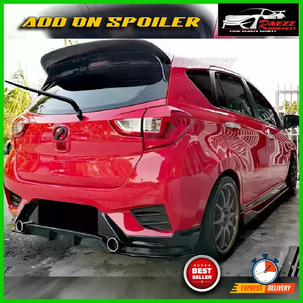 💥Ready Stock💥Perodua Myvi G3 17 (ADD-ON) *Spoon VIP* Spoiler ( WITHOUT ...