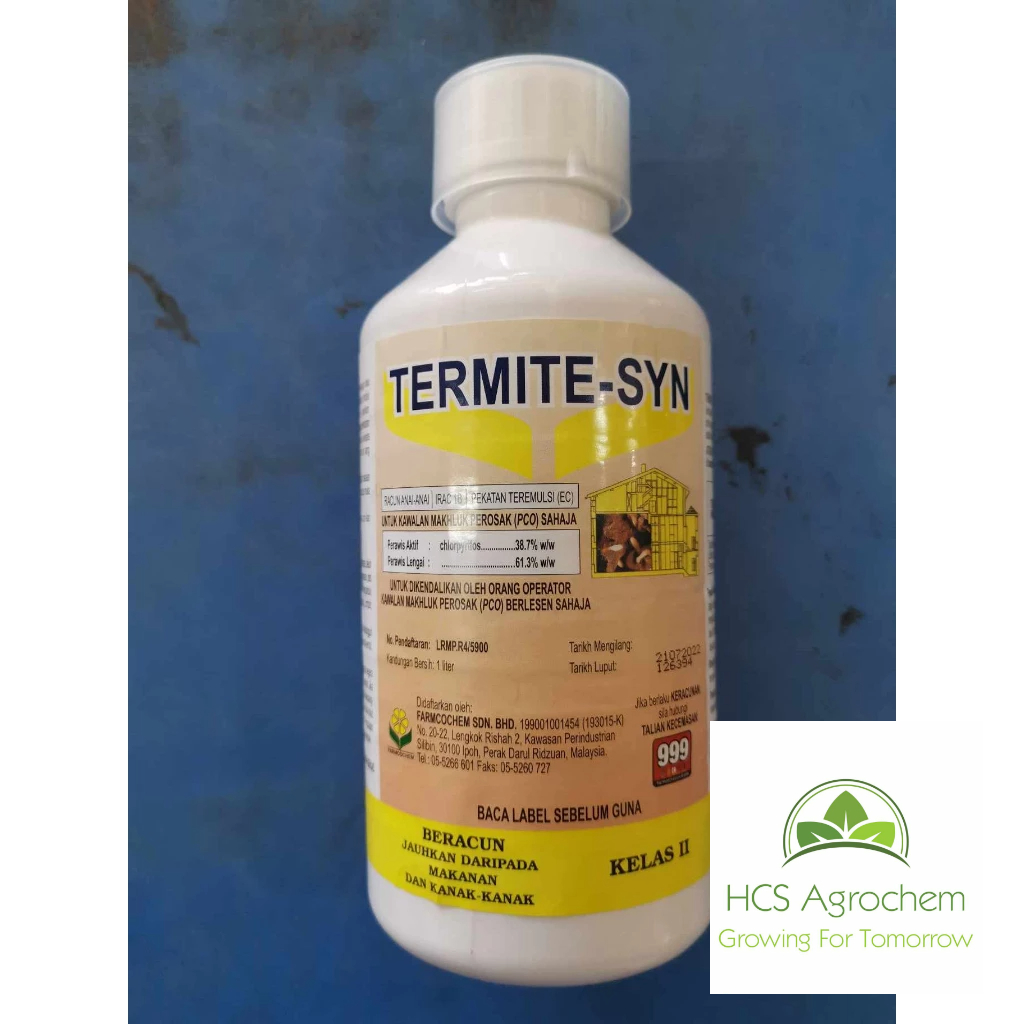 (+-1lit) Racun semut/anai-anai untuk tempat perumahan chlorpyrifos 38.7 ...