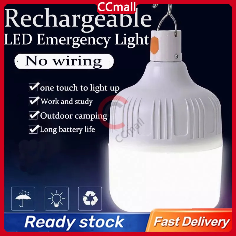 LED Rechargeable Light Bulb Long Battery Life Emergency Lighting ...