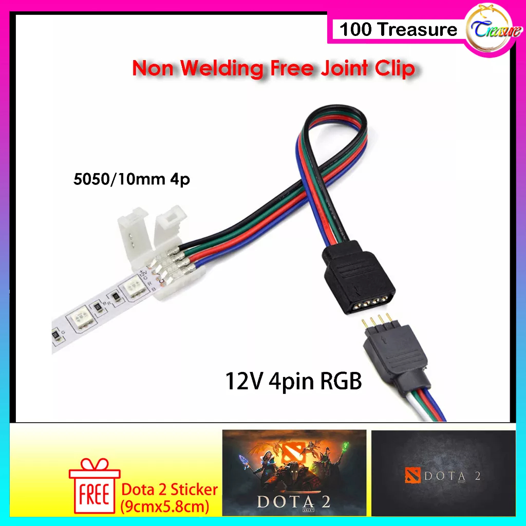 5050/10mm 4pin LED to 12V 4Pin Mobo Motherboard Twistable LED Strip Non ...