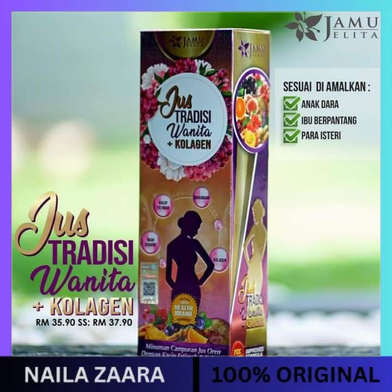 Jamu Jelita Jus Tradisi Wanita 260ml 100% ORI HQ Herba Timur JJ Agen ...
