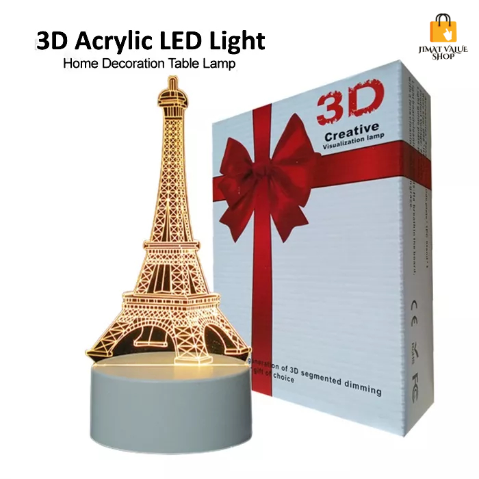 3D Acrylic LED Light Home Decoration Table Lamp | Shopee Malaysia