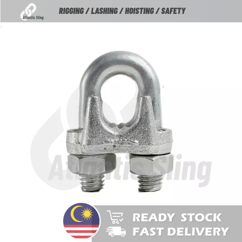 Wire Rope Clip U-Bolt Wire Rope Clamp US Type [READY STOCK MALAYSIA ...