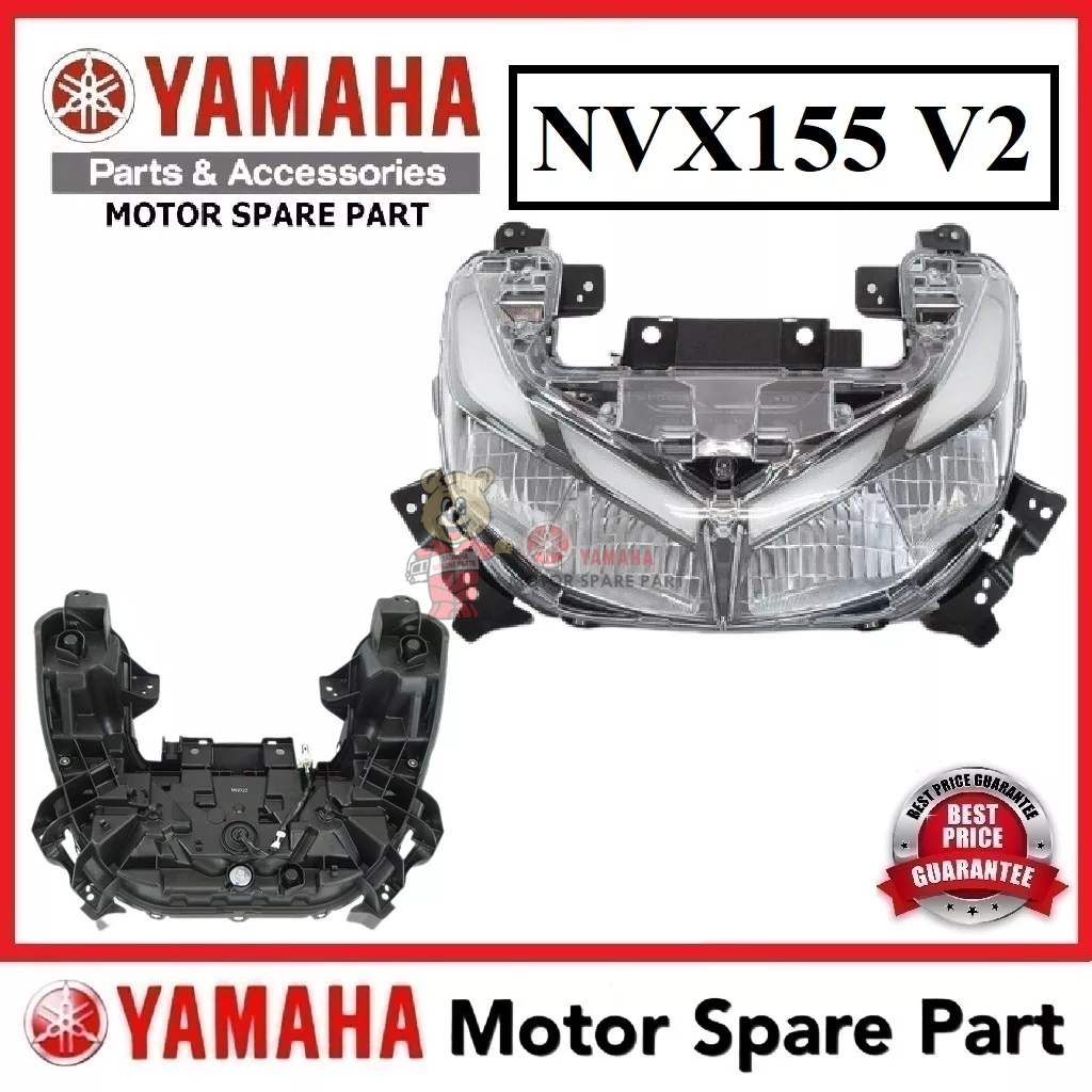 YAMAHA NVX155 V2 HEAD LAMP ASSY 0 LAMPU DEPAN BESAR FRONT LIGHT ...