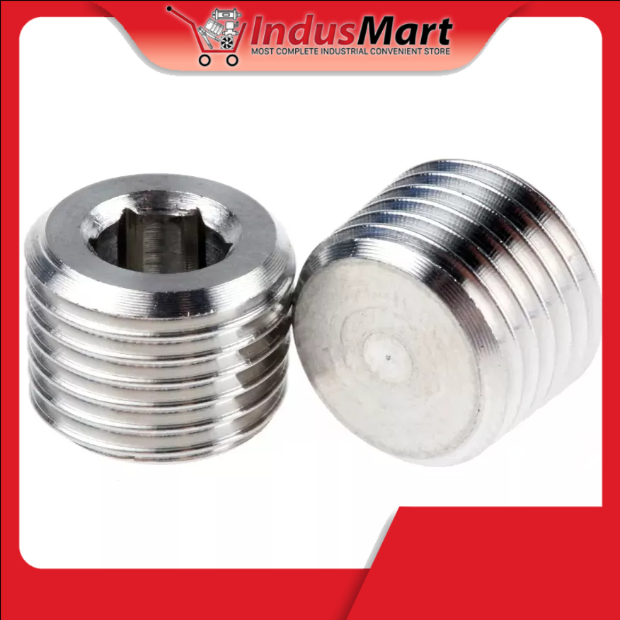 INDUSMART 1/8 STAINLESS STEEL PLUG | Shopee Malaysia