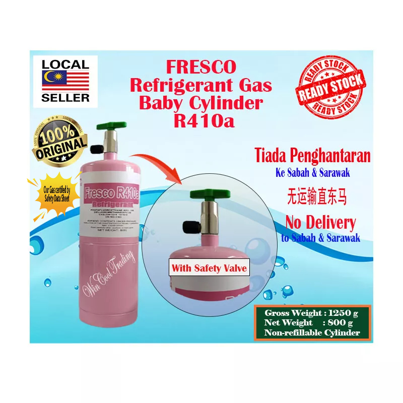 Original Fresco Refrigerant Gas Baby Cylinder/R410a/R22/R134a/R600a for Air-Conditioning ...
