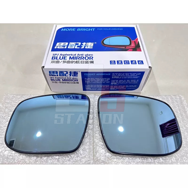 *ORIGINAL SPJ* BLUE WIDE ANGLE ANTI-GLARE SIDE MIRROR HONDA CITY ...