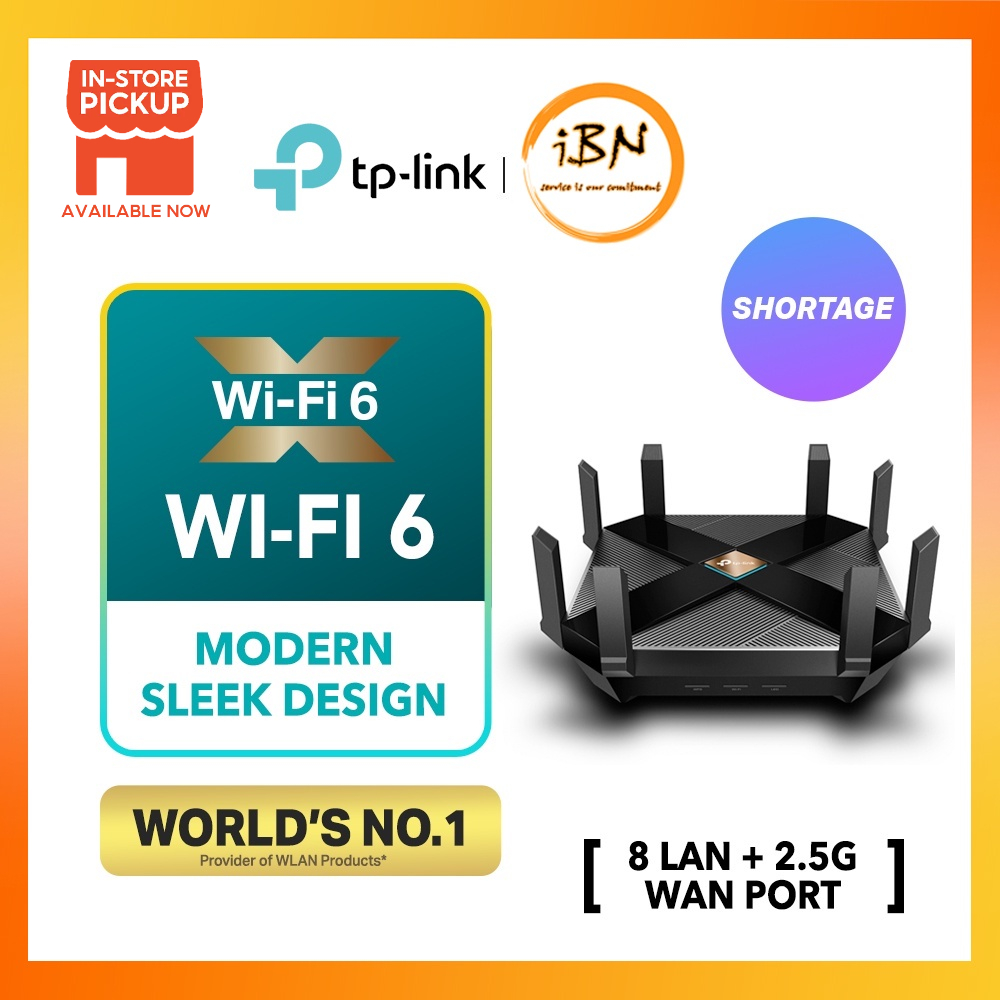 TP-Link AX6000 WiFi 6 Gigabit (2.5G Wan Port)Wireless AX Router With ...