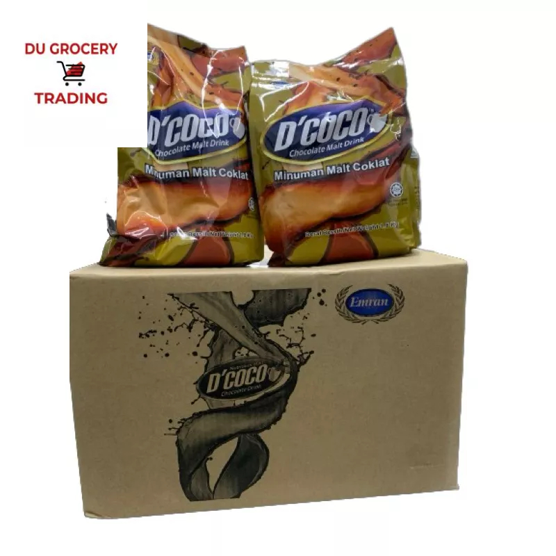 Emran D'Coco Chocolate Drink 1.8kg x 6 Pack Box Coklat Emran Milo Dcoco ...