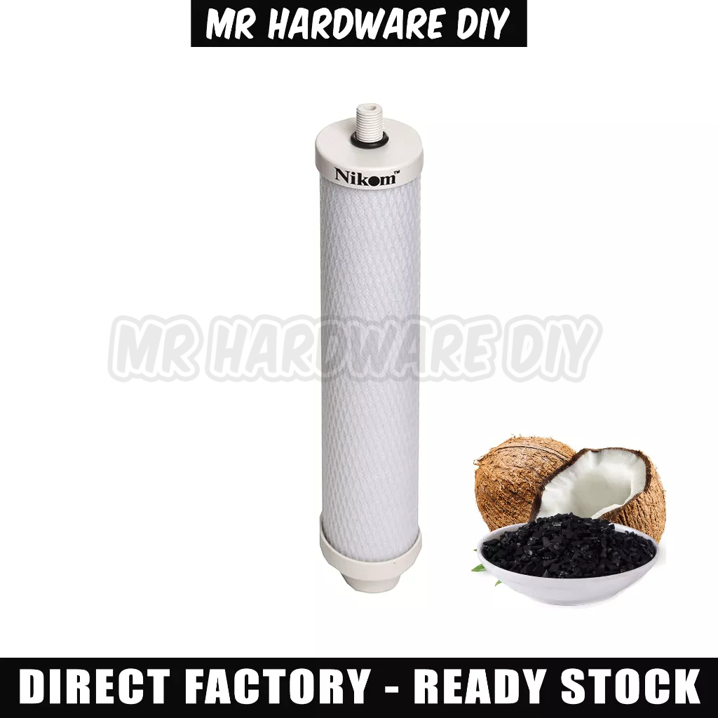 10" NIKOM High Graded Coconut Shell CTC Activated Carbon Block Water ...