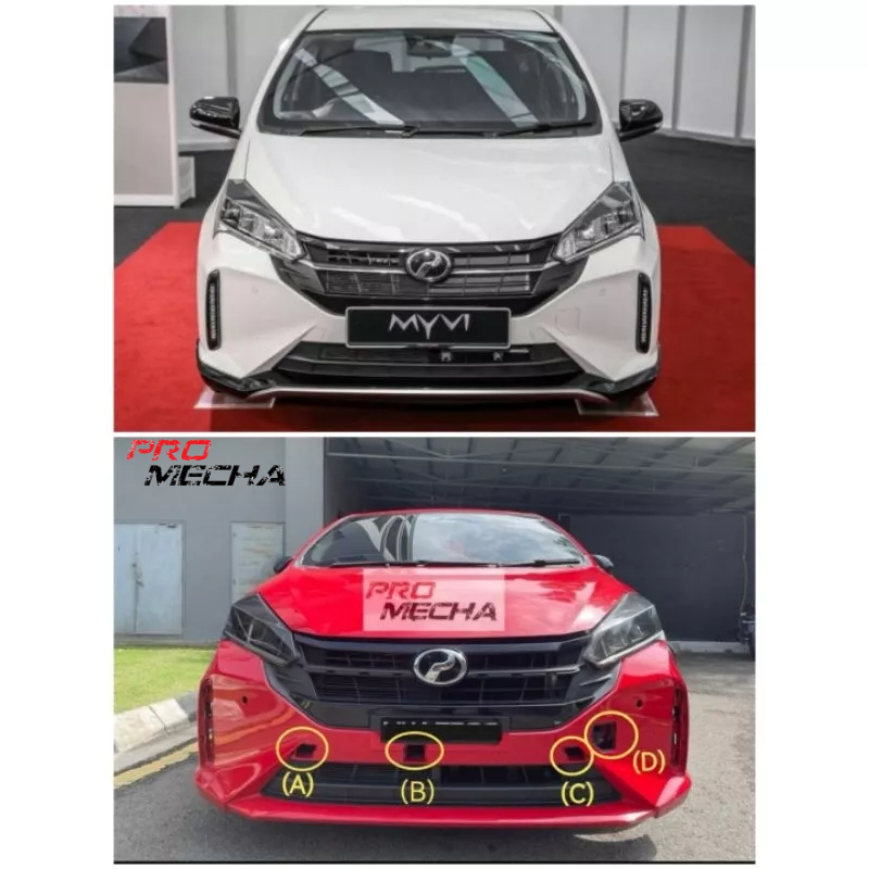 ORIGINAL PERODUA MYVI 2022~2023 D51A FRONT BUMPER TOWING COVER CAP RH ...