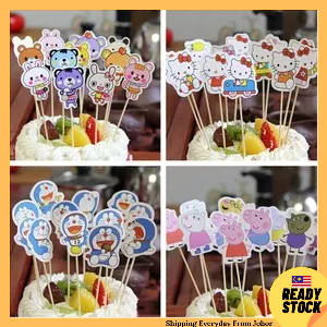 Cartoons cake topper Peter Pan Doraemon Mermaid Minion cake decoration ...