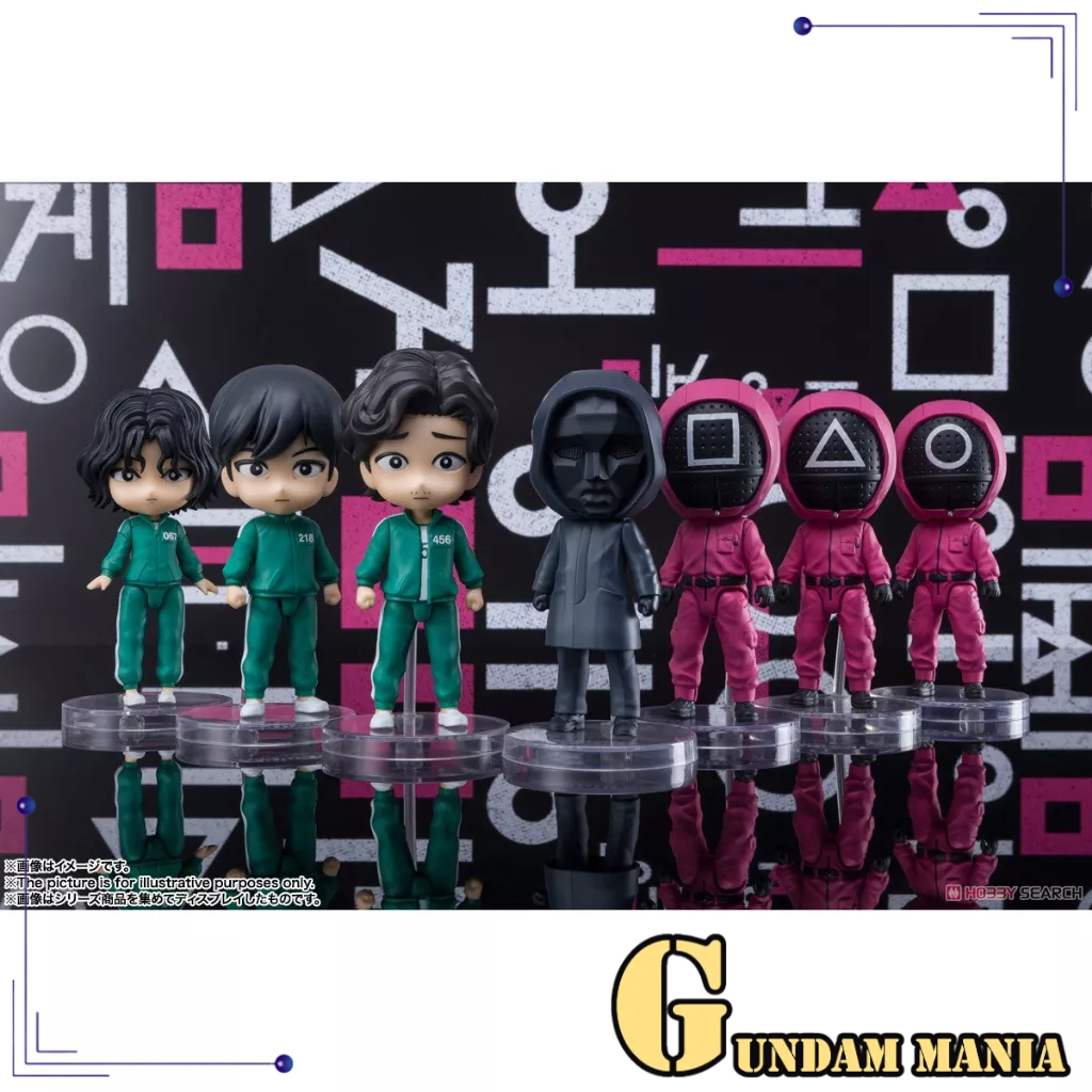 Bandai Figuarts Mini (Squid Game) Front Man / Masked Manager / Worker ...