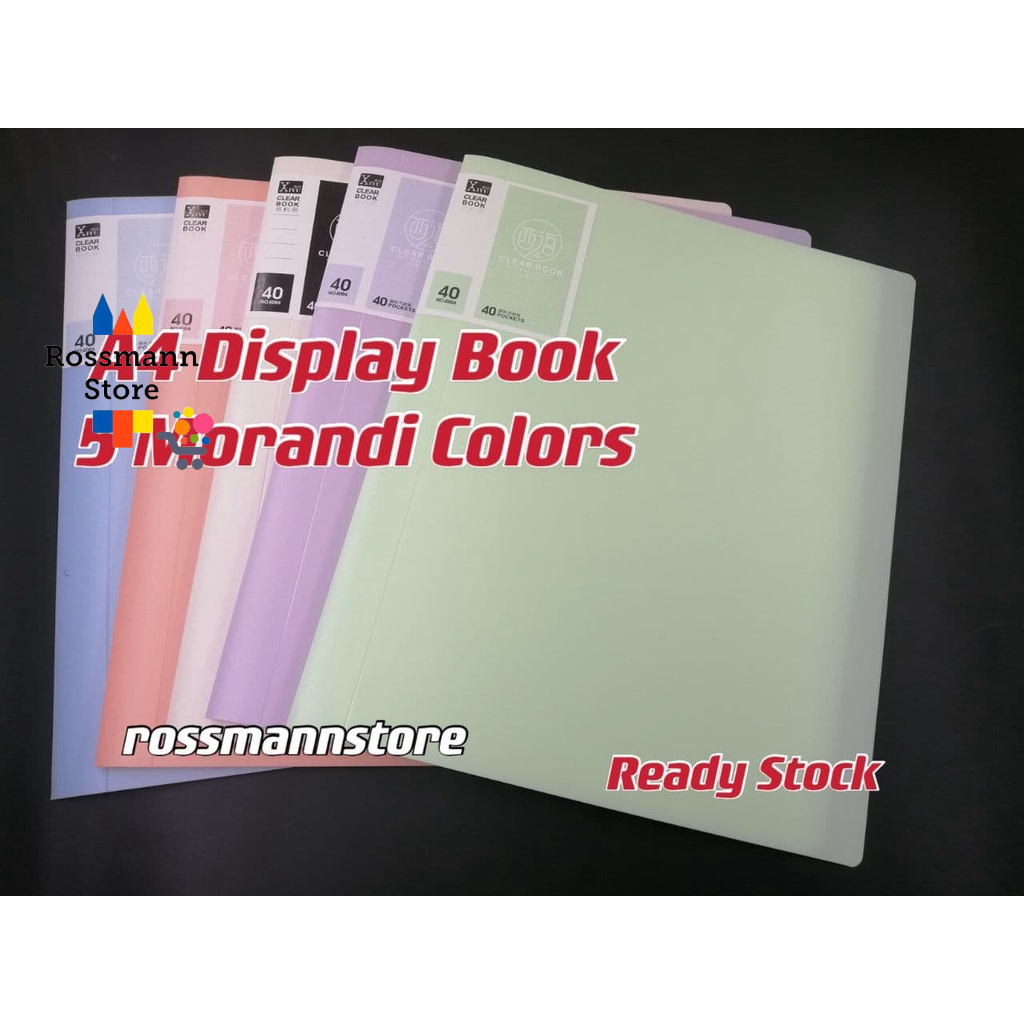 (Ready Stock)A4 20/30/40/60/80 Pocket Clear Book , Clear Holder File ...