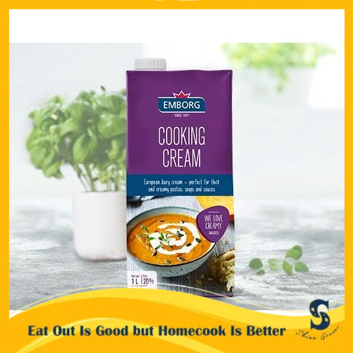 Emborg Cooking Cream 1L/PKT(Above RM130, JB: Free Delivery; Other Area ...