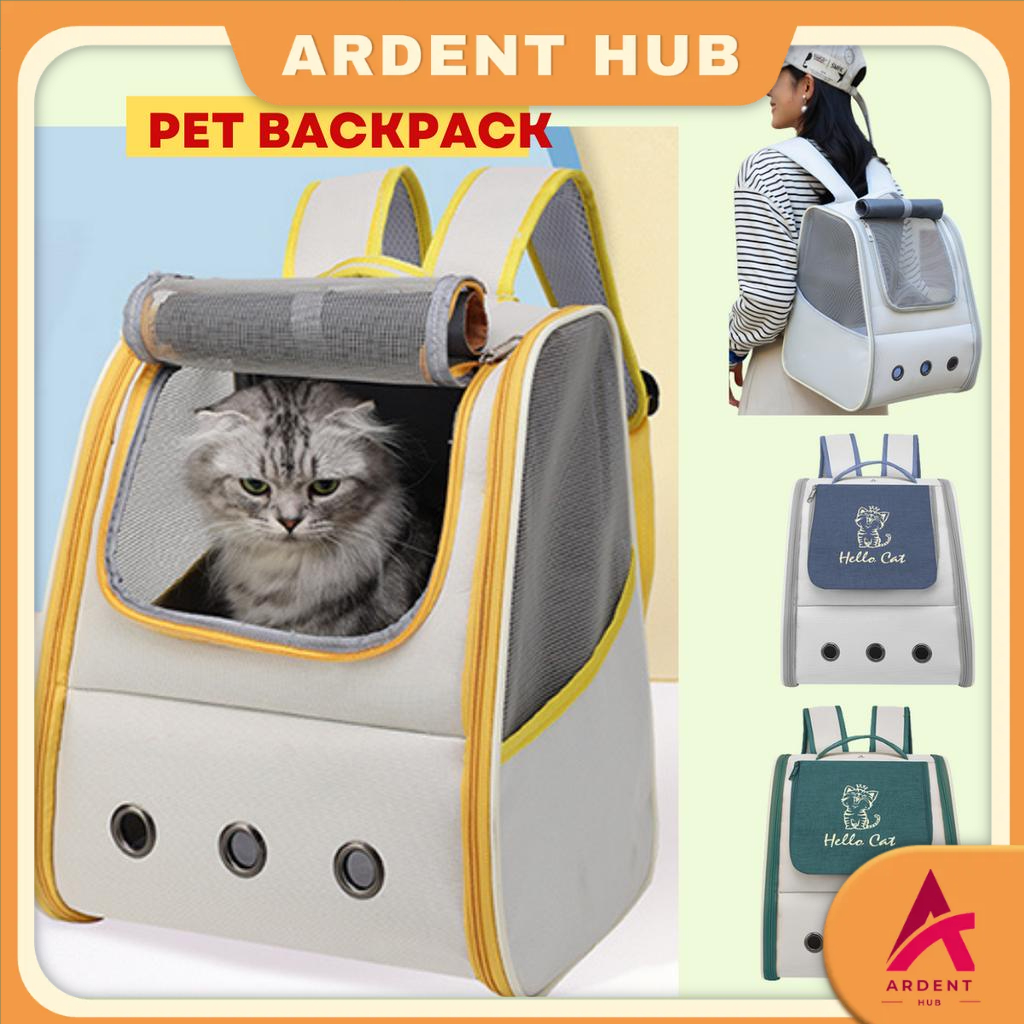Premium Cat Carrier Bag Cat Bag Pet Bag Pet Carrier Cat Backpack Beg ...