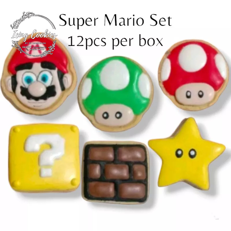 Super Mario Sugar Cookies Homemade HALAL | Shopee Malaysia