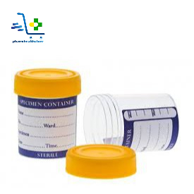 Specimen Container / Urine Container, PP, Yellow Cap, STERILE , 60ml ...