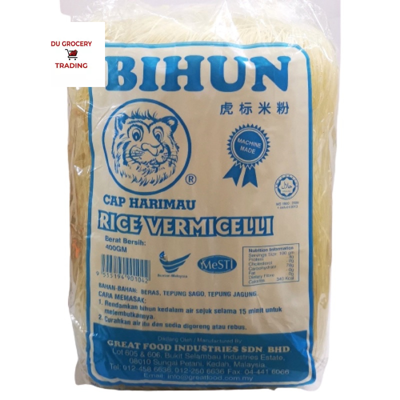 Bihun Cap Harimau / Cap Harimau Rice Vermicelli 400g - Tiger Brand ...