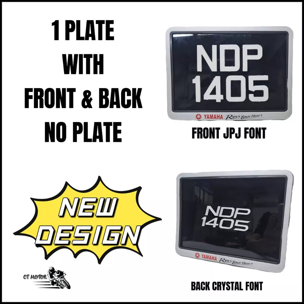 ctmotor YAMAHA HONDA Frame Plate 2 Side Front With Font 2 Belah Motor ...