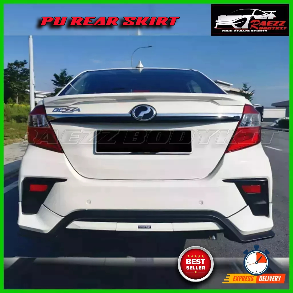 💥Ready Stock💥 PERODUA BEZZA 2020 ( G.U ) PU REAR SKIRT ( Without Paint ...