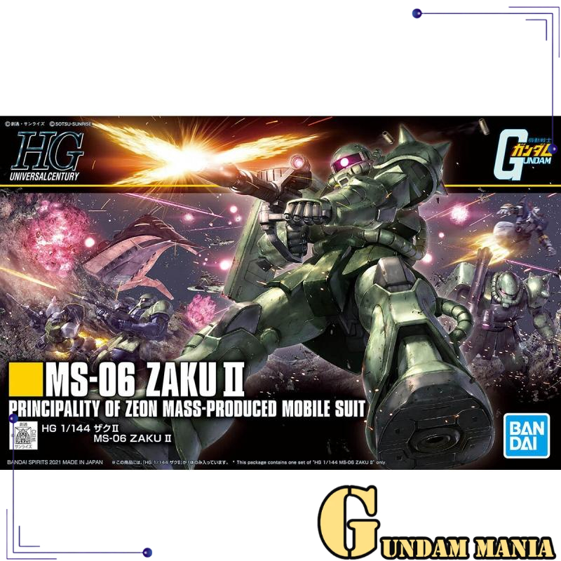 (HGUC)Bandai MS-06 Zaku II | Shopee Malaysia