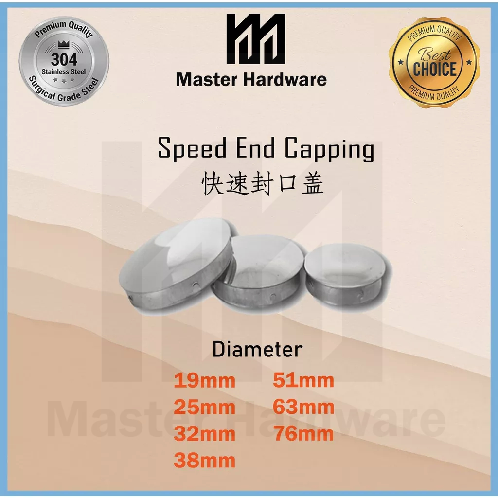 SS304 SPEED END CAPPING 快速封口盖 Q028 | Shopee Malaysia