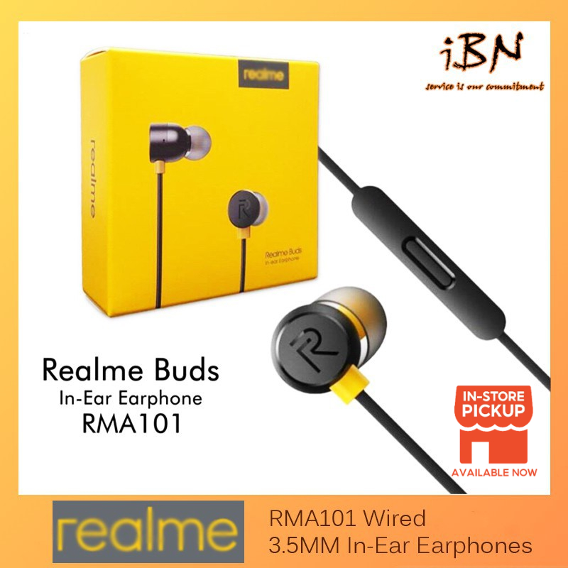 Realme RMA101 Buds 2 Wired Magnetic In-Ear Earphone Muisc Headset For ...