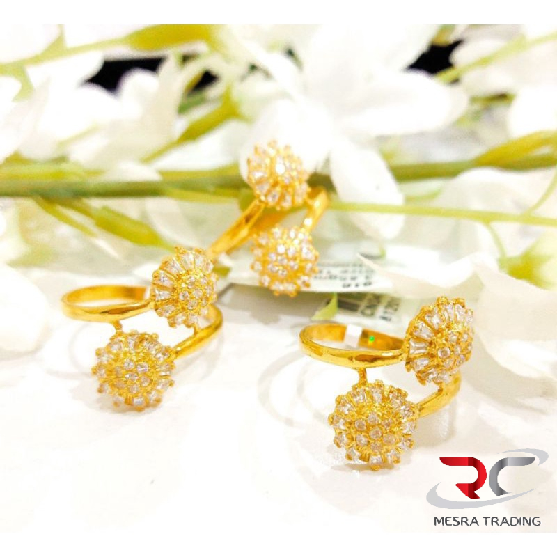CINCIN MATAHARI DOUBLE EMAS TULEN 916 CN MATAHARI DIAMOND EMAS 916 TWO ...