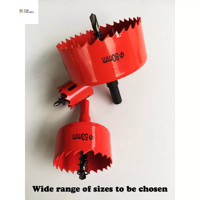 16-100mm M42 Hole Saw Bi-Metal Saw Tip Drill Bit Hole Cutter Penebuk ...