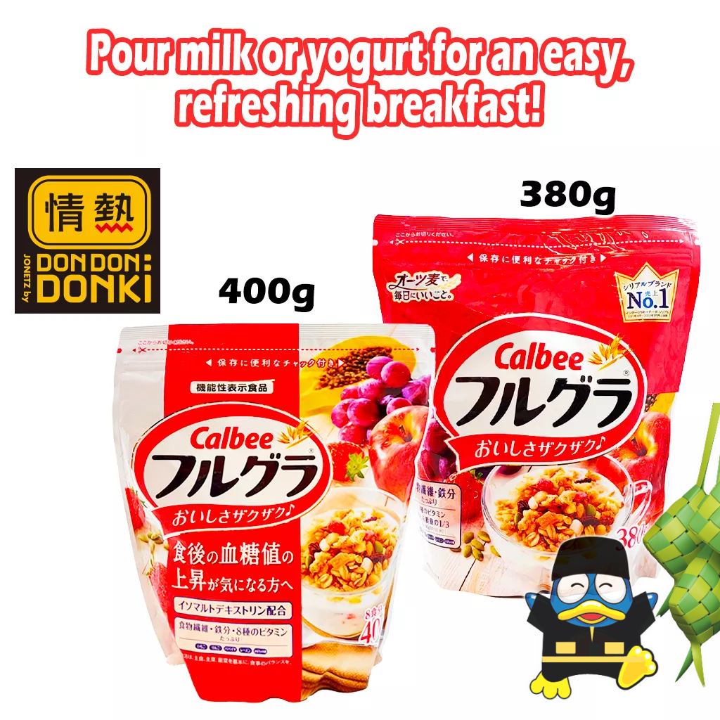 [DONKI] Calbee Frugra Original Cereals 380g & 400g | Shopee Malaysia