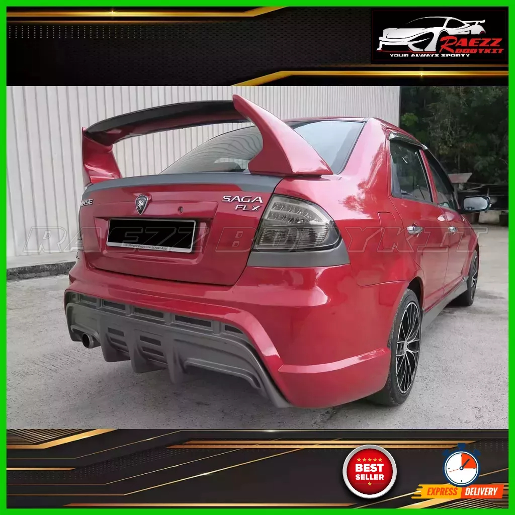 Proton Saga BLM/FL Black Bison Rear Bumper ( WITHOUT PAINT ) | Shopee ...