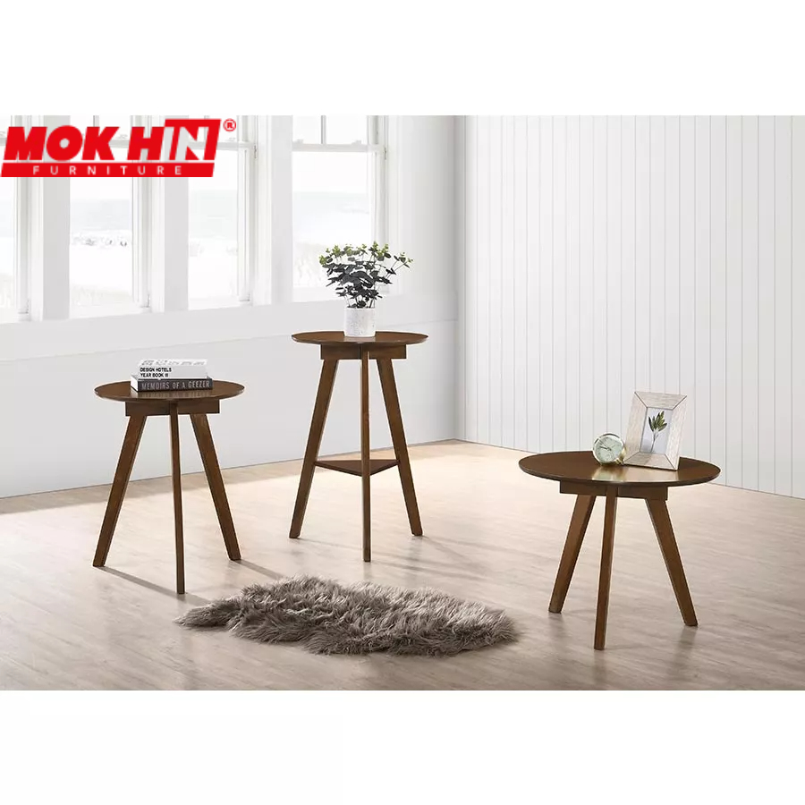 Side table coffee table simple modern real solid wood mini table deco ...