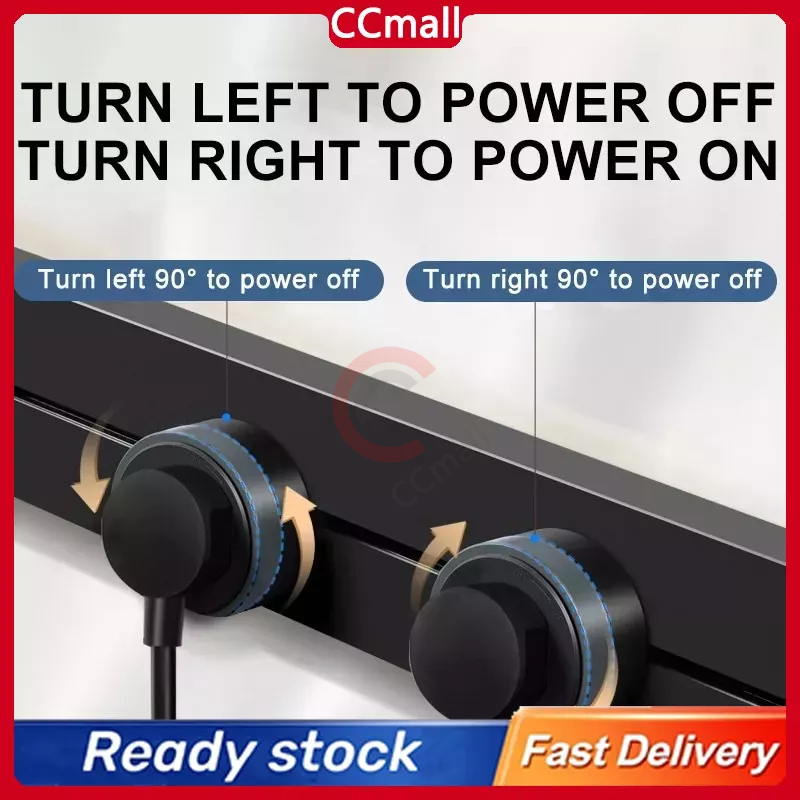 VHome Power Track Socket Switch 32A Power Line Long Flat Pin/ Multi/USB ...