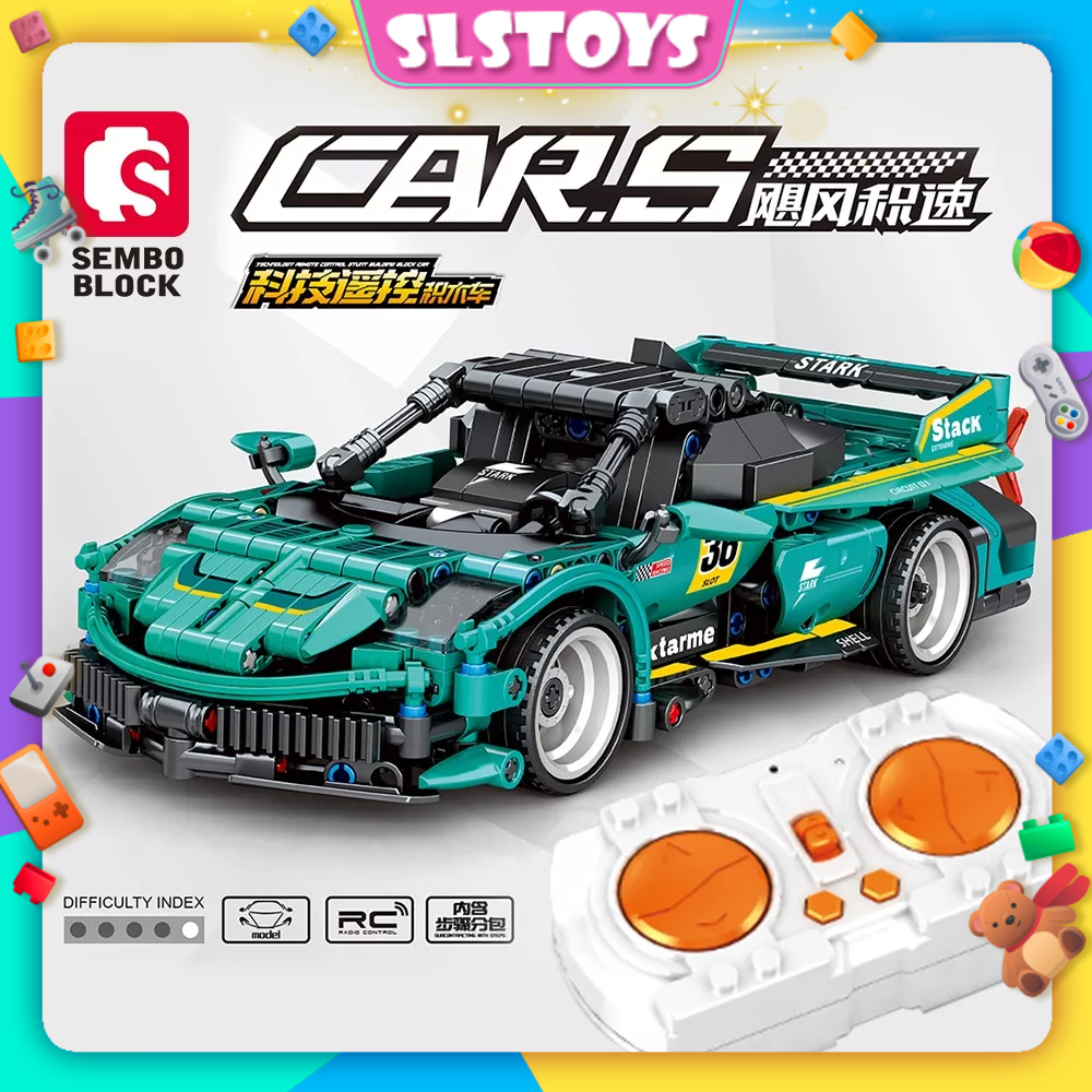 Sembo Block 701898 RC Remote Control Car.S Series Dual Console Mobile ...