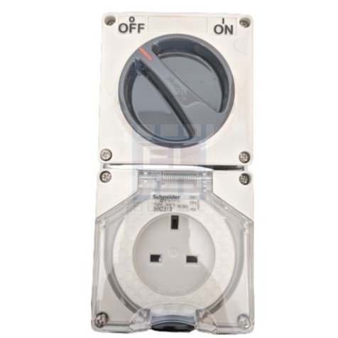 SCHNEIDER 56C313/56C315 13A/15A Single Pole Switch Socket | Shopee Malaysia