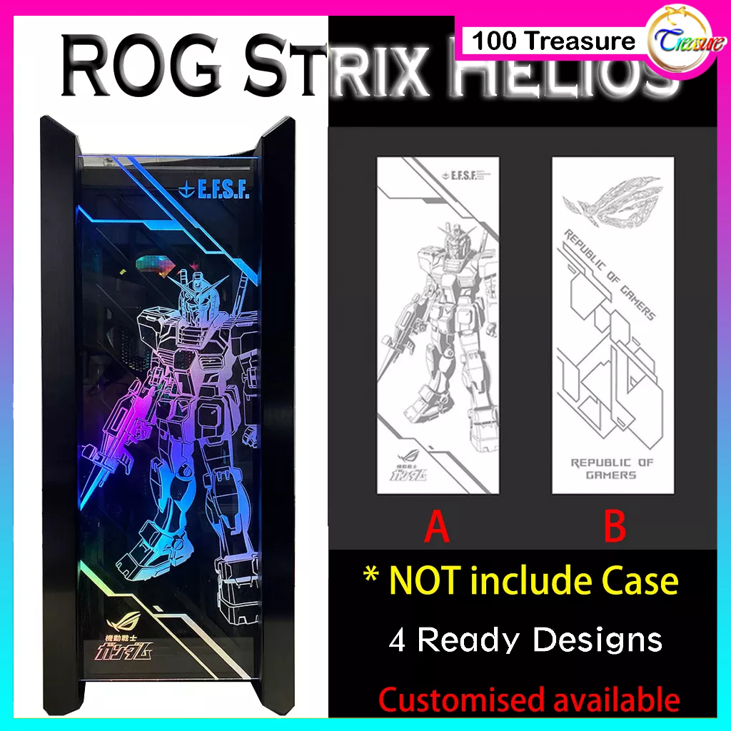 Preorder: Asus ROG GX601 Strix Helios Gundam Edition Arcylic Front ...