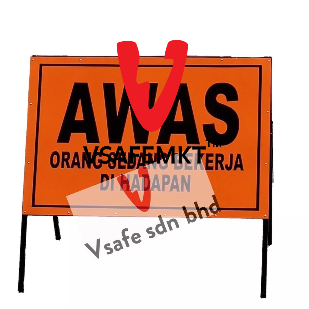 AWAS SIGN / ORANG SEDANG BEKERJA SIGN / SIGNBOARD AWAS / SIGNBOARD ...
