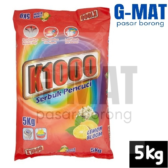 K1000 Detergent Powder 5KG Lemon/Lavender | Shopee Malaysia
