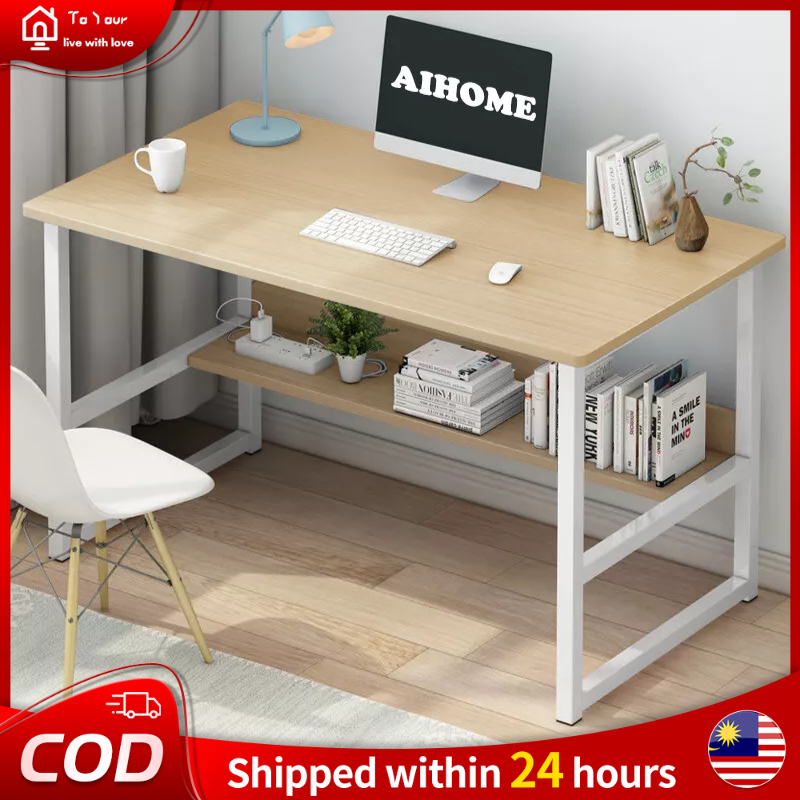 【Ready Stock】120CM Meja Student study Desk Computer Table modern ...