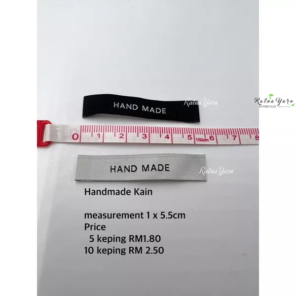 *Ready Stock* Handmade tag kain / handmade label jahit / DIY ...