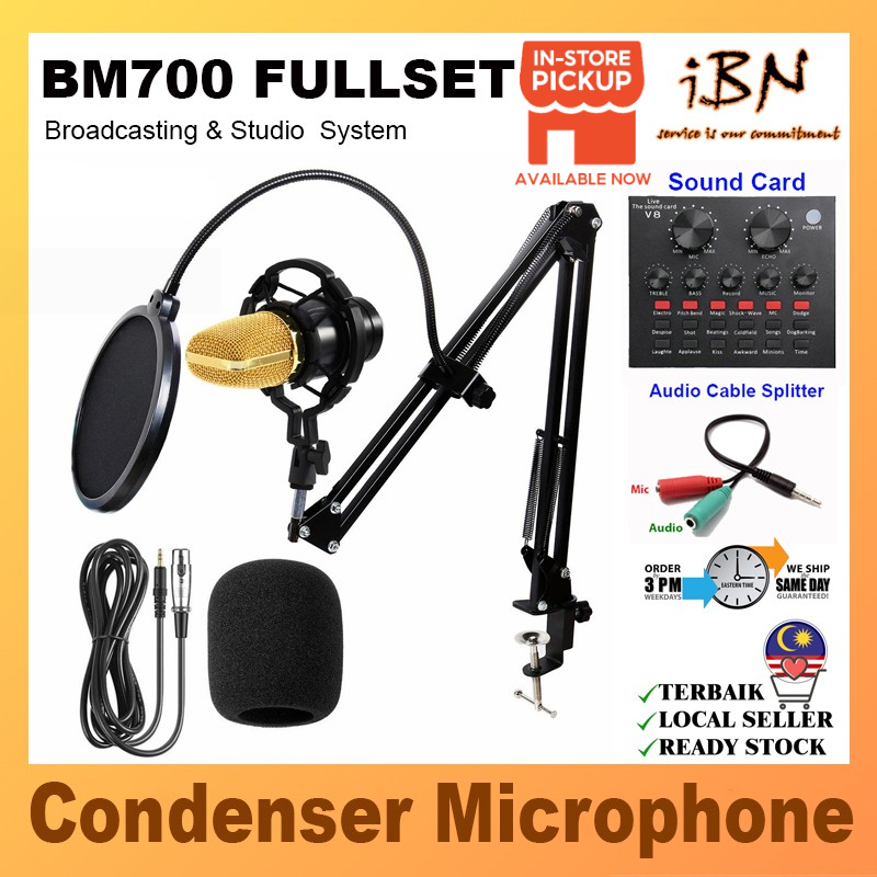 BM-700/BM-800 Studio Broadcasting Recording Condenser Microphone BM700 ...