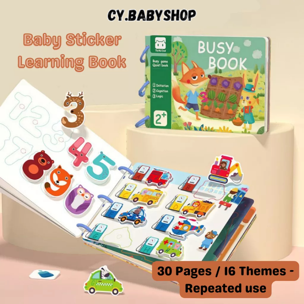 [FAST DELIVERY] 30 Pages Baby's First Enlightenment Book Kids Busy Book ...
