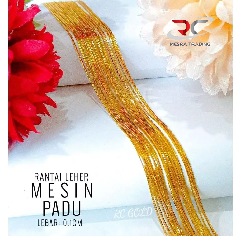 RANTAI LEHER MESIN PADU 45CM 52CM 60CM EMAS TULEN 916 RL MESIN BAJET ...