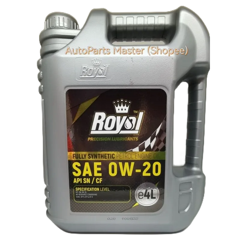 Royal Fully Synthetic Petrol Engine Oil SAE 0W-20 API SN/CF (4L ...