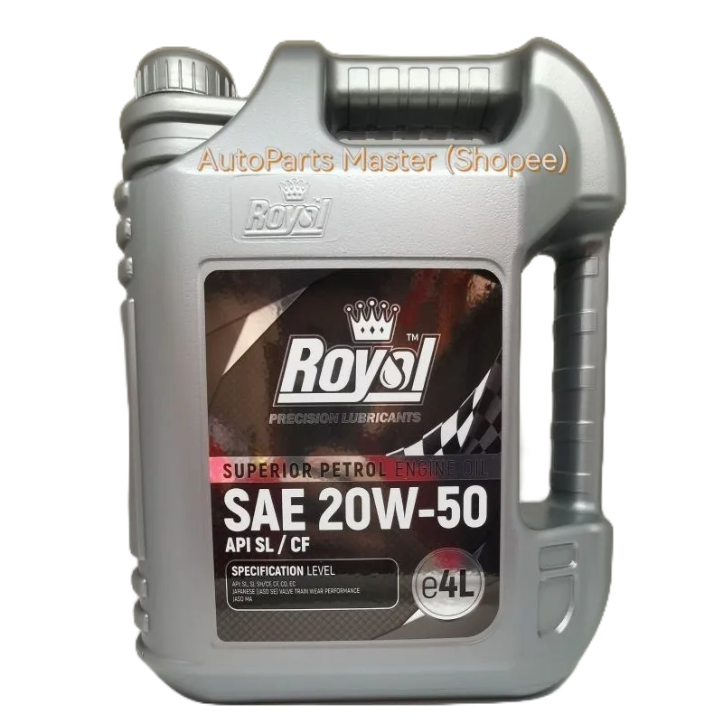 Royal Superior Petrol Engine Oil SAE 20W-50 API SL/CF (4L) | Shopee ...